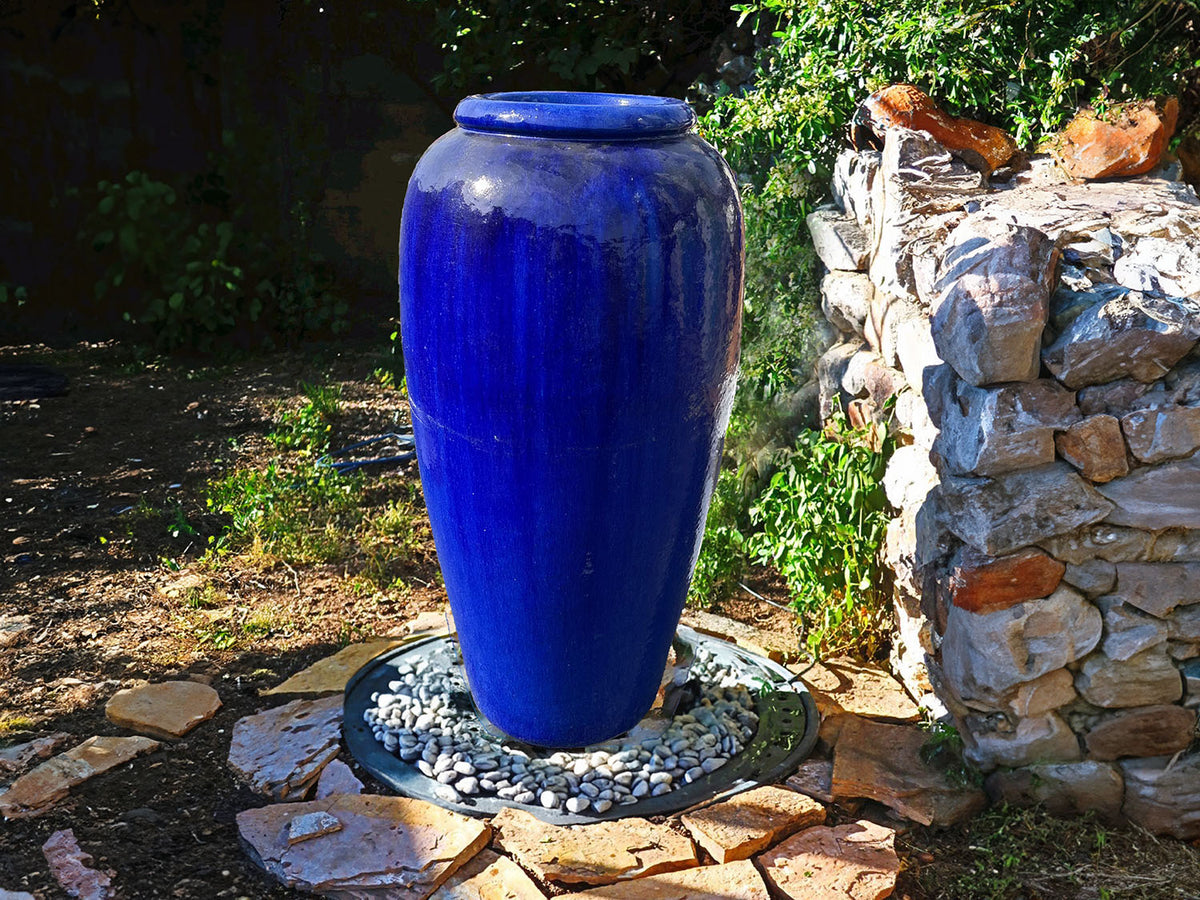 Shop Tall Jar Fountain – Modern Outdoor Water Feature | Plantatorem ...